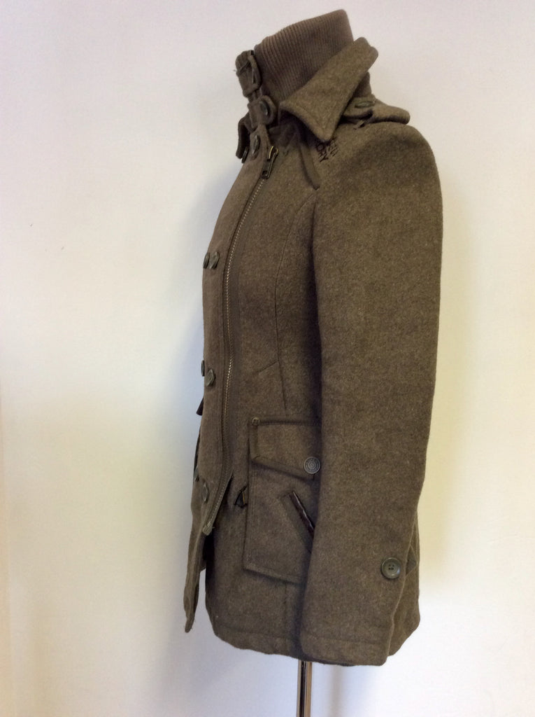 SUPERDRY ARMY GREEN WOOL BLEND REGIMENT COAT SIZE XS – Whispers Dress ...