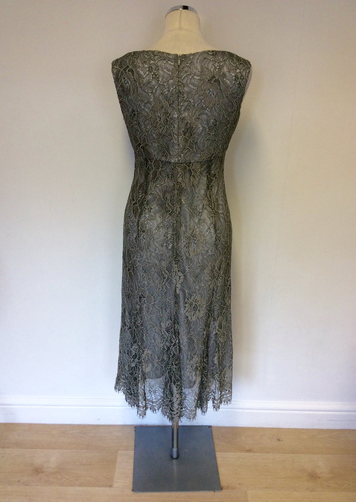 DESIGNER PADDY CAMPBELL SILVER GREY LACE DRESS SIZE 10 – Whispers Dress ...