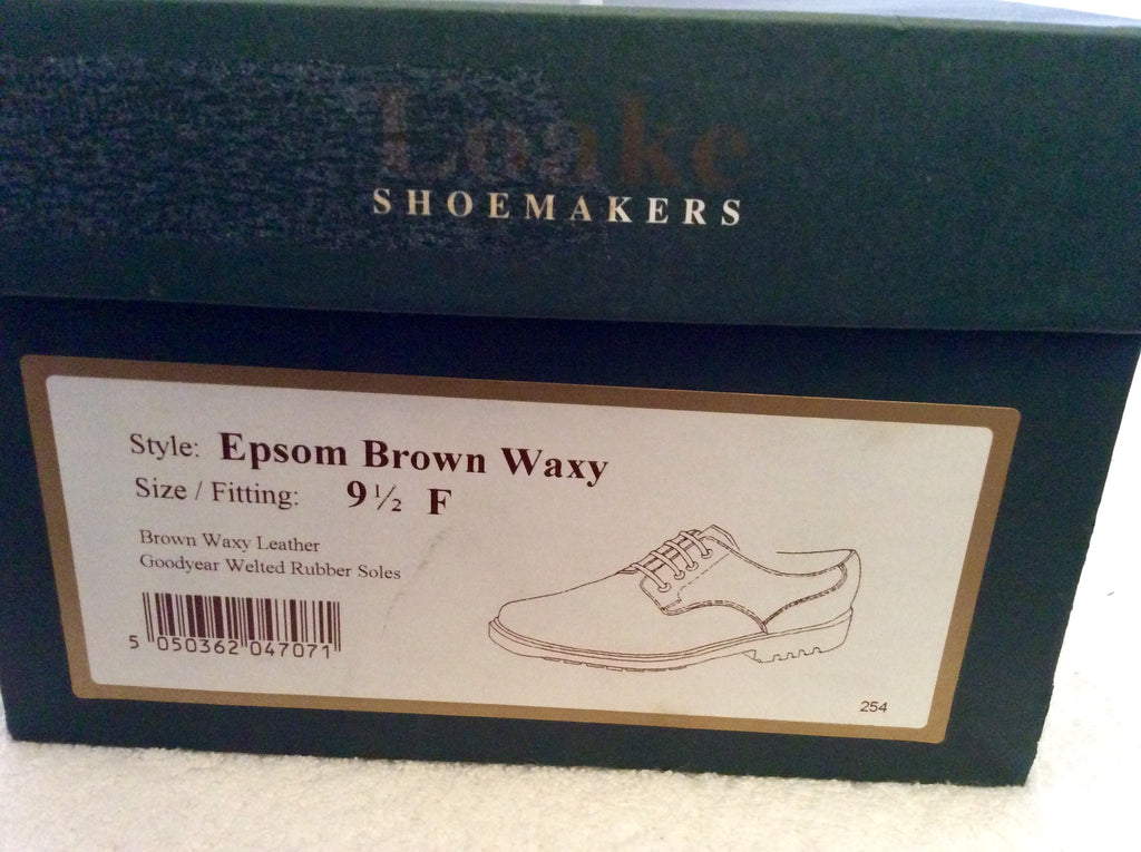 Brand New Loake Epsom Brown Waxy Leather Lace Up Shoes Size 9.5 F ...