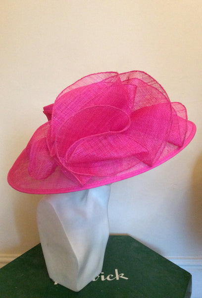 Brand New Fenwick Bright Pink Wide Brim Formal Hat – Whispers Dress Agency