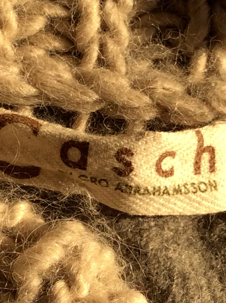 Casch By Gro Abrahamsson Sage Green & Beige Trim Long Wool Cardigan Si ...